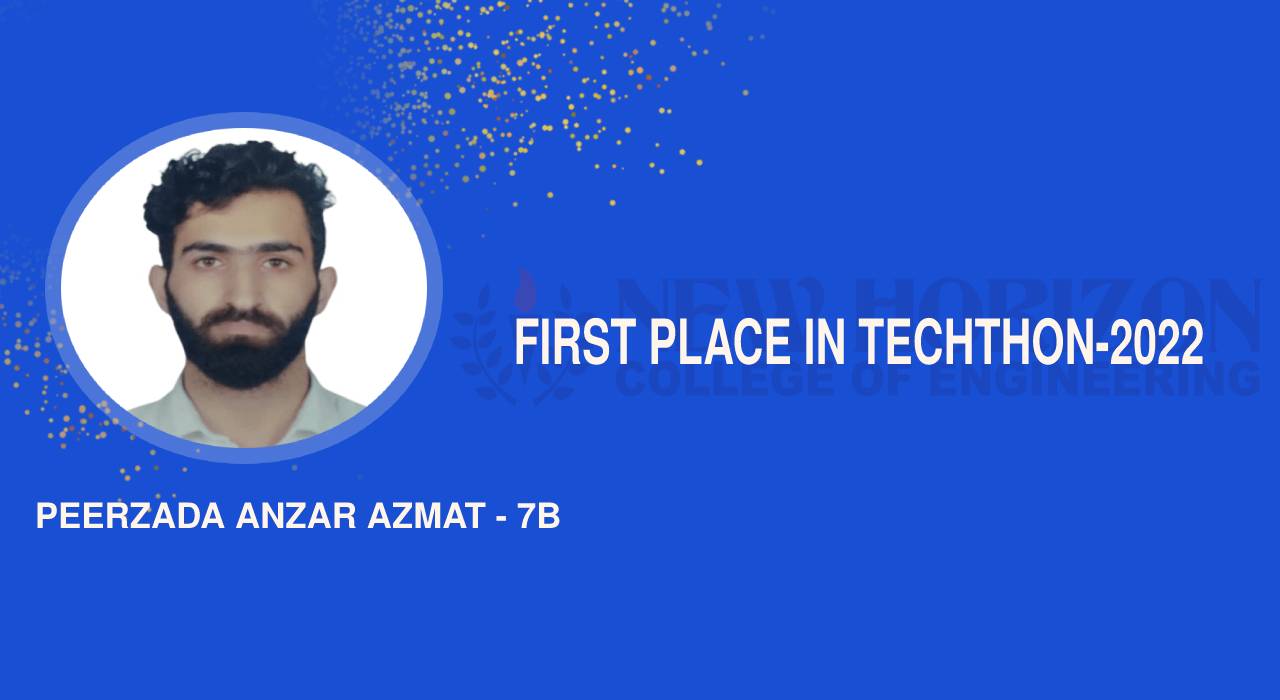 Our students of 7th semester, have secured the FIRST place in TechThon ...