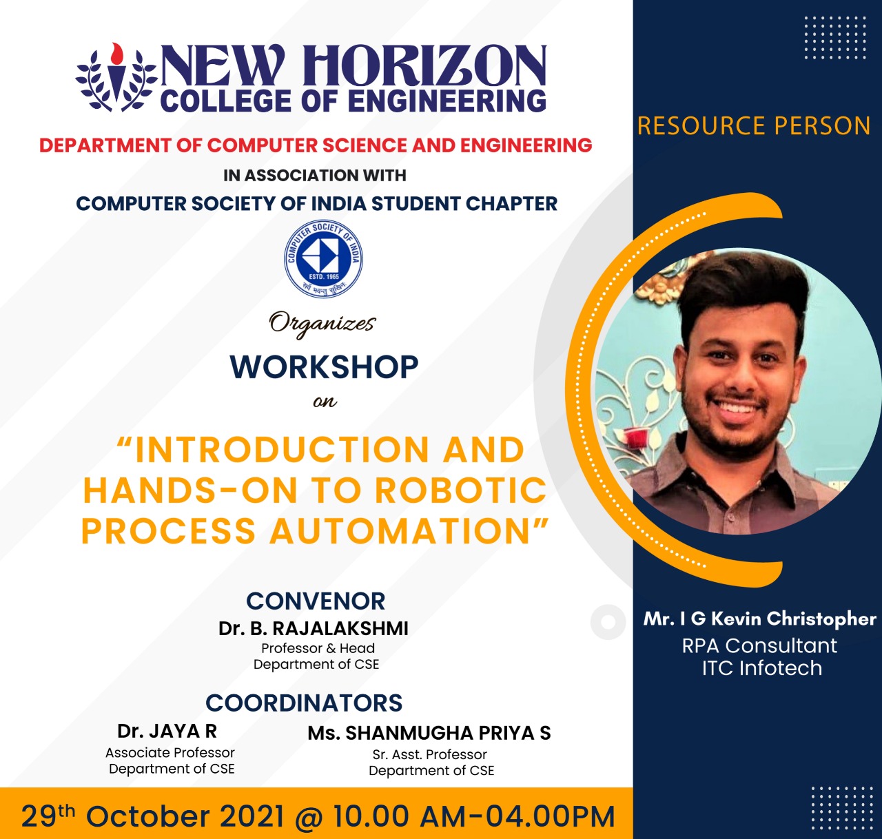 Workshop on Introduction and Hands on to Robotic Process Automation ...